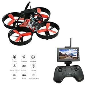 Amazon.com: DLFPV Mini FPV RC Drone Quadcopter with HD 600TVL Camera 2 ...
