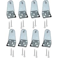 Amazon.com: 8pcs Hold Down Brackets Metal Bottom Rail Hold Clips Blind ...