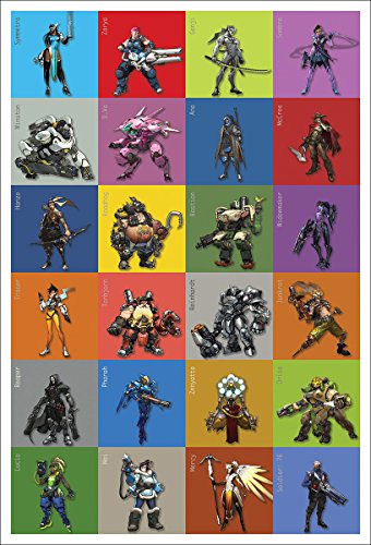 OVERWATCH ALL CHARACTERS POSTER 24in x 36in GAME- Buy Online in India ...