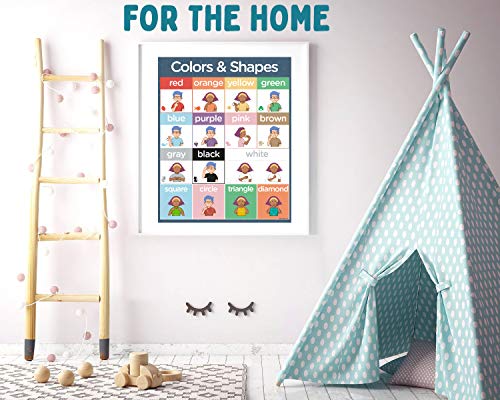 Sign Language Posters for Classroom - 4 Pack Includes Colors, Days ...