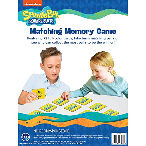 TCG Toys Spongebob Squarepants - Memory Matching Card Game - Featuring ...