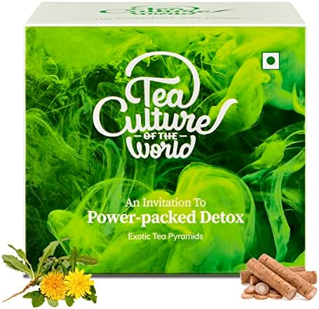 TEA CULTURE OF THE WORLD Power Packed Detox Exotic Green Tea Pyramids ...