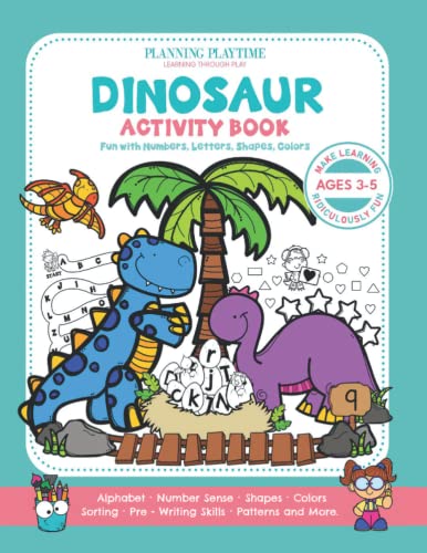 Amazon - Dinosaur Activity Book: Preschool Learning (Planning Playtime ...