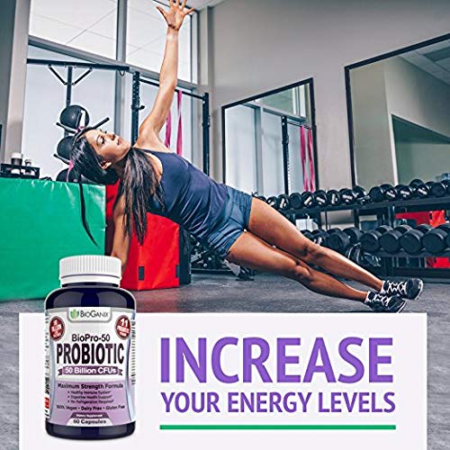 Bioganix BIOPRO Probiotic 50 Billion CFU Live Cultures, 11 Strains ...