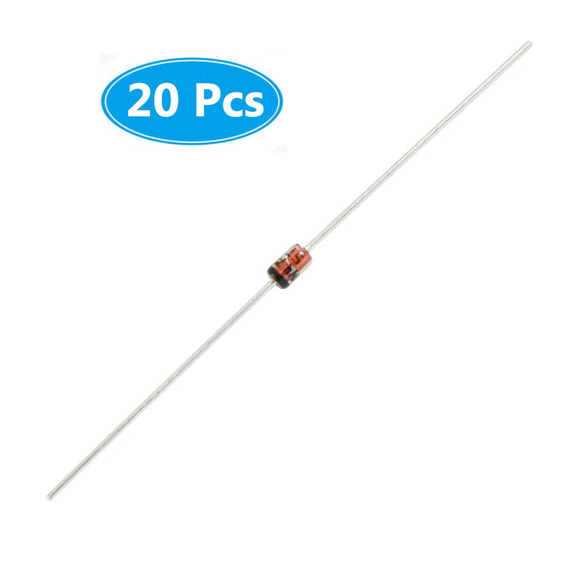 DO-204AH Axial for TV FM AM Radio Detection MCIGICM 20Pcs 1N34A 1N34 Germanium Diode 50mA 65V DO ...