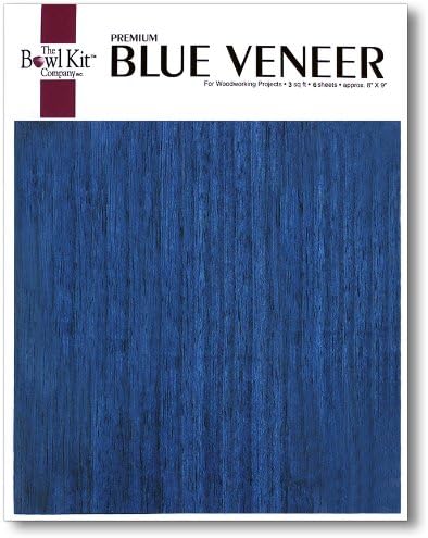 Blue Veneer, 6 Sheets, 8"x9", 3sf - Wood Veneers - Amazon.com