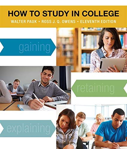Amazon.com: How to Study in College: 9781133960782: Pauk, Walter, Owens ...