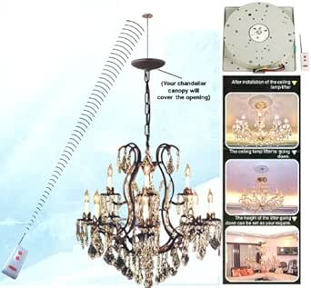 Remote Controlled Light Lift Control Chandelier Hoist Pulley Lifts ...