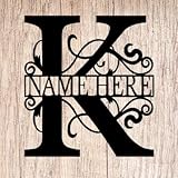 Amazon.com: AJD Designs Monogram Letter C Split Personalized 16 Gauge ...