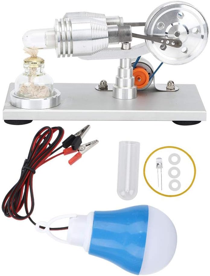 Hot Air Stirling Engine Motor Model Heat Steam Power Generator Model ...