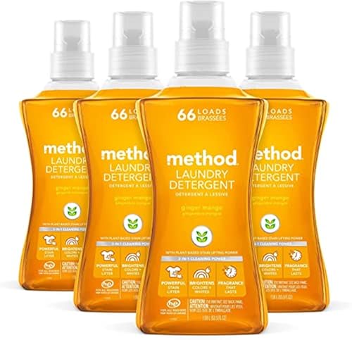 Method Liquid Laundry Detergent, Hypoallergenic + Biodegradable Formula ...