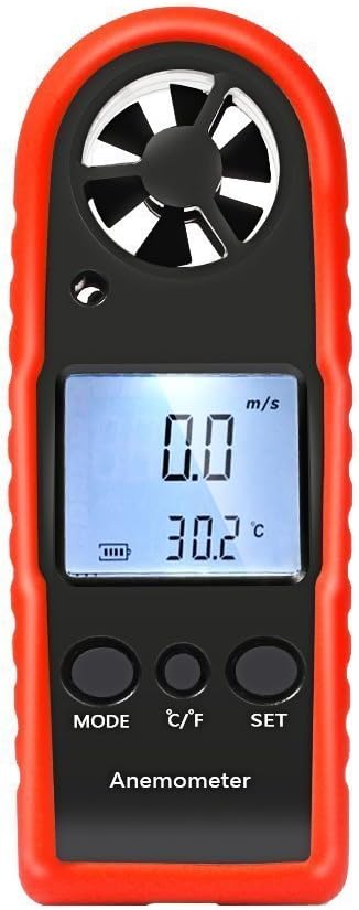 Proster Digitales Anemometer Windmessgerät mit LCD: Amazon.de: Elektronik