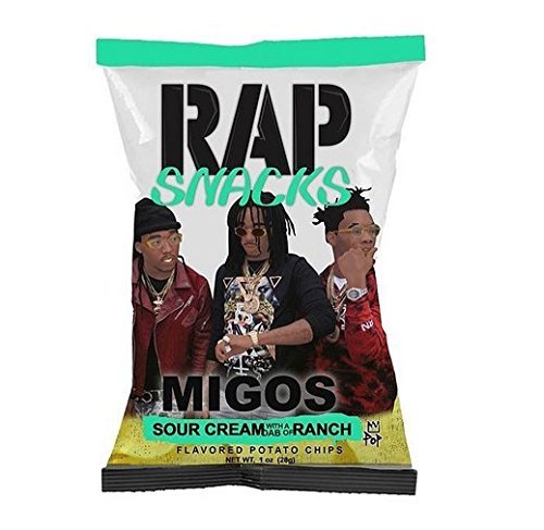 Rap Snacks Potato Chips Variety Pack - MIGOS, Romeo Miller, Fetty Wap ...