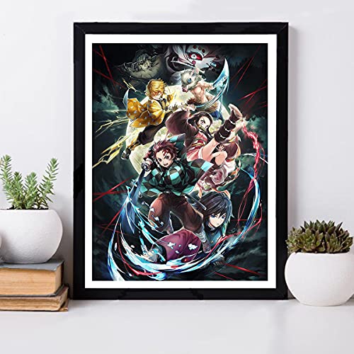 Diamond Painting Kits for Adults DIY Demon Slayer Anime Diamond Art 5D ...