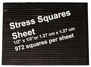 Amazon.com: Stress Squares - 1 SHEET Stress Squares, 972 per sheet ...