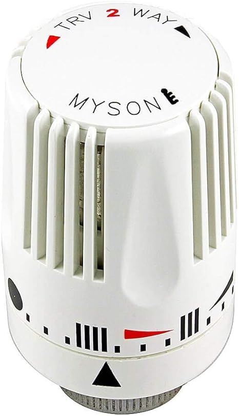 Myson Standard Thermostatic Radiator Valve Replacement Head Only (TRV 2 ...