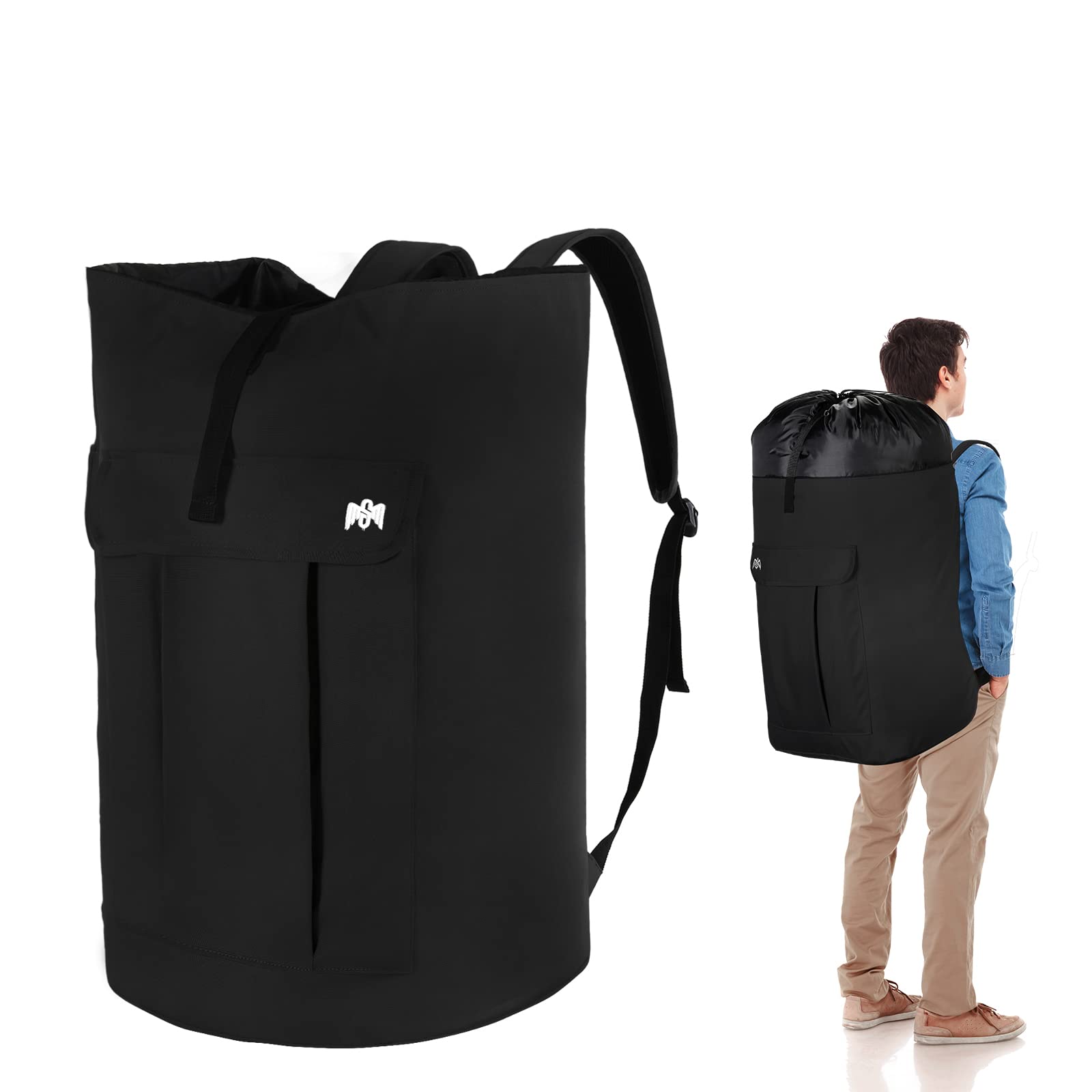 Laundry Bag Backpack Extra Large, Heavy Duty Laundry Bag with Straps ...