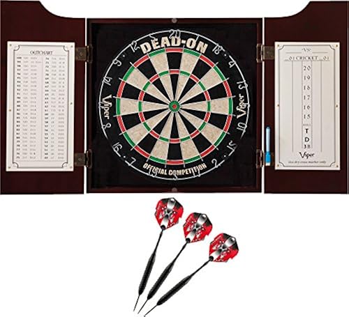Viper Hudson All-in-One Dart Center: Classic Solid Wood Cabinet ...