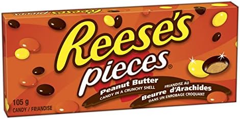 REESE PIECES Chocolate Peanut Butter Candy, Big Box, Pack of 4: Amazon ...