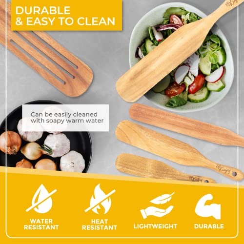Spurtles Kitchen Tools As Seen On TV - Natural Acacia Wooden Spurtle ...