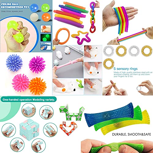 Huibao Fidget Toys Packages, Pop Fidget Packs with 34 Fidget in Them ...