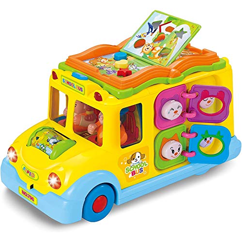 Intellectual school bus Activity Toy Vehicle with Music, Sounds, and ...