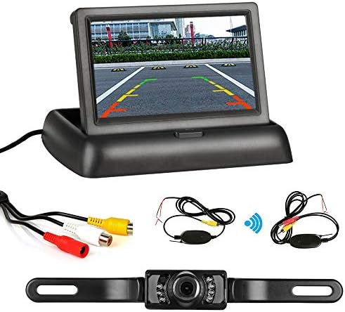 HD Wireless Backup Camera System 4.3'' 1080P Rear View Camera IP68 ...
