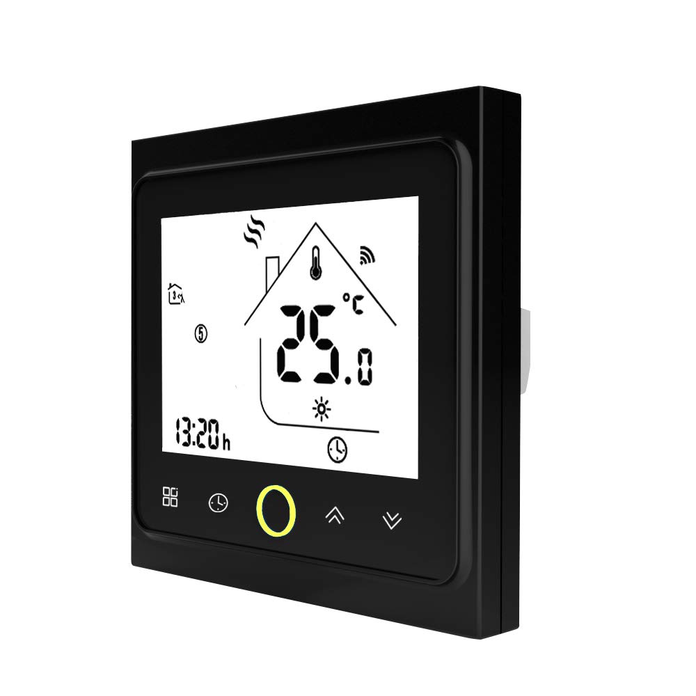 Decdeal WiFi Room Thermostat Digital Thermostat with Touchscreen LCD Display Weekly Programmable ...