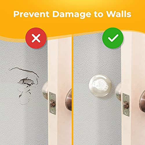 Ducki Wall Protectors - 4 Pack Clear - Self Adhesive, Reusable Solution ...