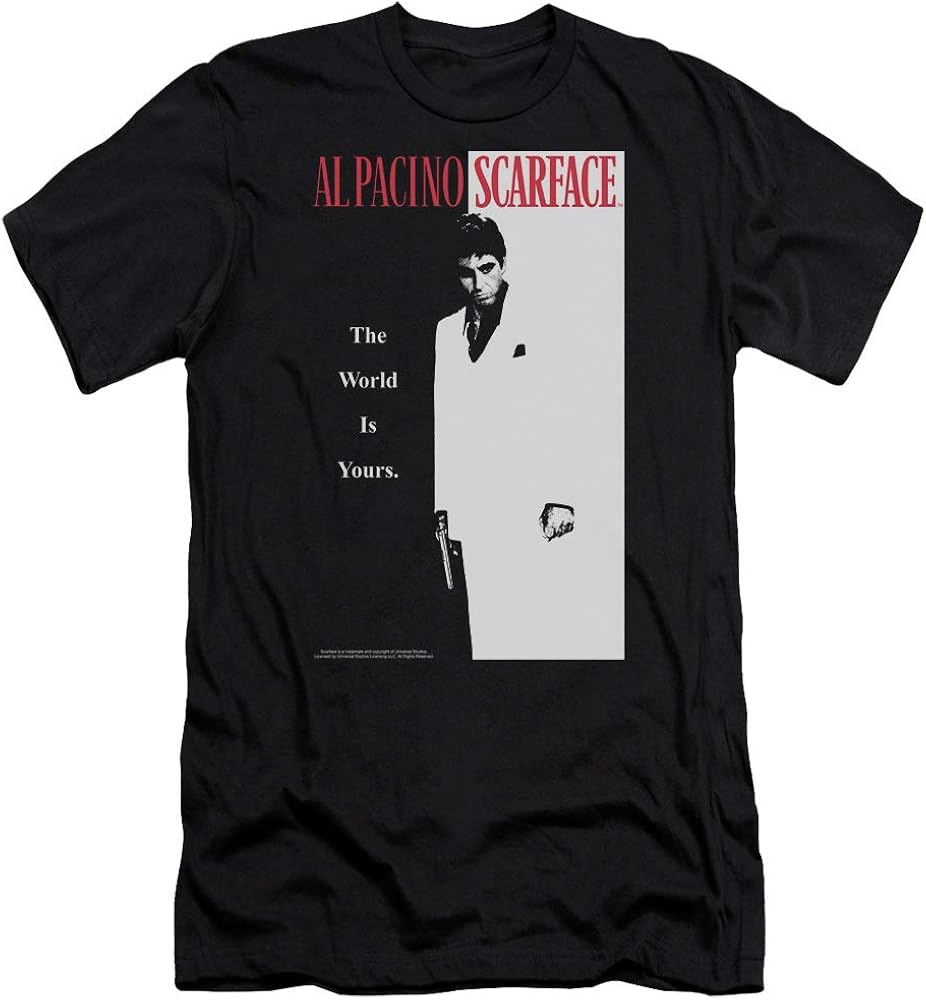 Scarface - Mens Classic Premium Slim Fit T-Shirt: Amazon.co.uk: Clothing