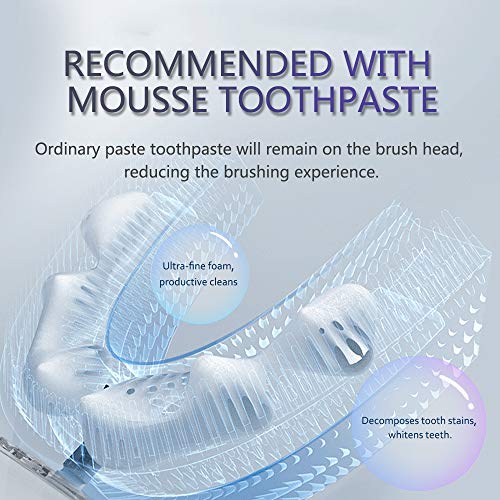 Ultrasonic Automatic Toothbrush 360° Electric Sonic Toothbrush Kit with ...