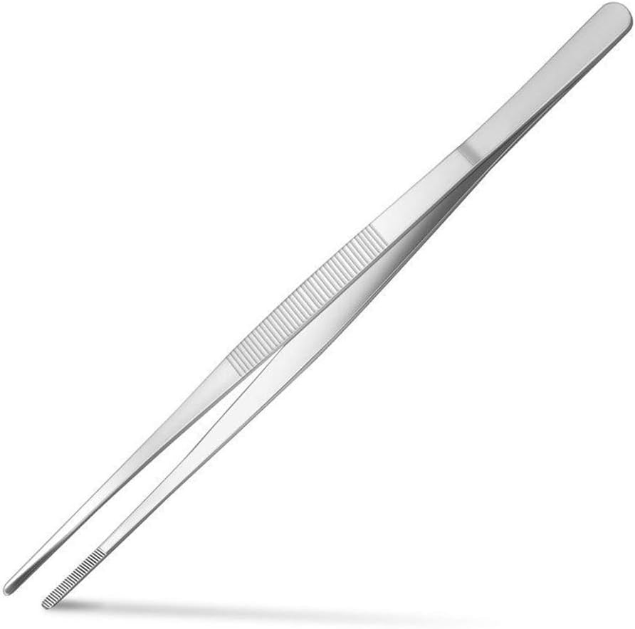 Amazon.com: Gutsdoor Kitchen Tweezers 12 Inch Stainless Steel Tongs ...