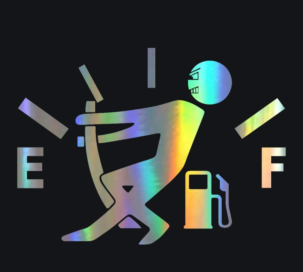 2Pcs Colorful Funny Fuel Tank Stickers Reflective Fuel Lid Decal ...