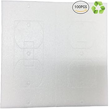 64 Pack Electrical Outlet Gasket Covers, Draft Stopper Foam Insulator ...