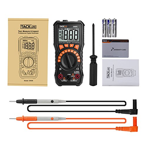 Купить Digital Multimeter, Tacklife DM08 Multimeters Measuring Battery ...