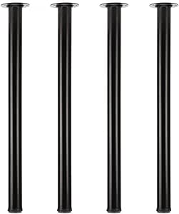 Amazon.com: QLLY 30 inch Adjustable Tall Metal Desk Legs, Office Table ...