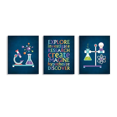 CHDITB Classroom Science Art Print, Creative Experiment Research Art ...