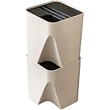 Seasaleshop Kitchen Waste Bin, Stacking Sorting Bin Box with Integrated ...