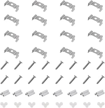 Barrina LED T5 Clips LED Shop Lights Clips Replacement 8-Pack (16Pcs ...