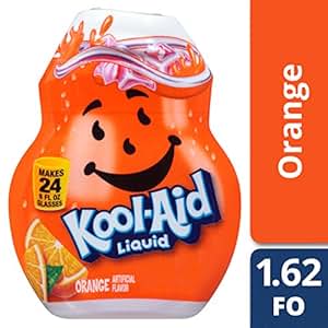 Amazon.com : Kool-Aid Liquid Drink Mix Bottle, Orange, 1.62 Ounce ...