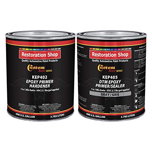 Custom Shop - Gray Epoxy Primer/Sealer 2.1 VOC (2-Gallon Kit) Anti ...
