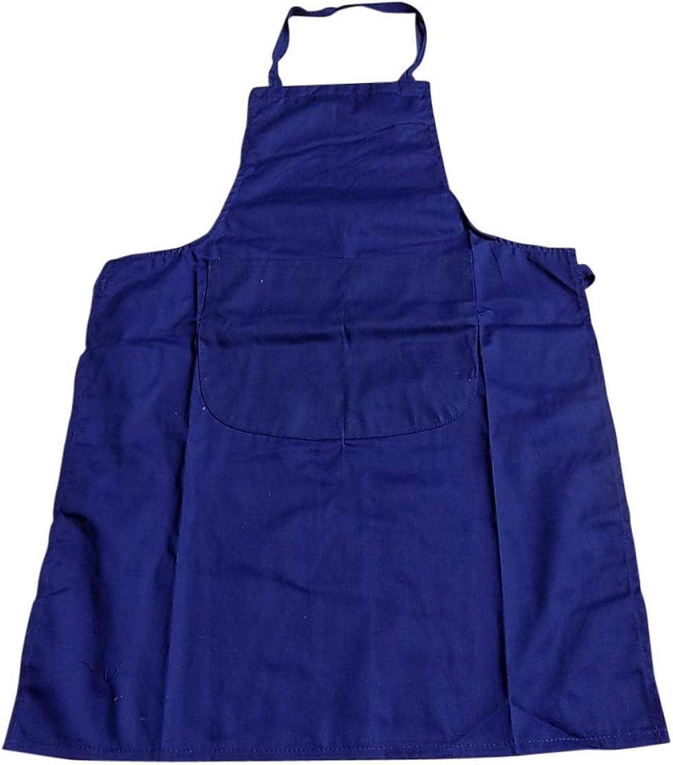 Plain School Apron with front pocket Suitable for Crafts Cooking ...
