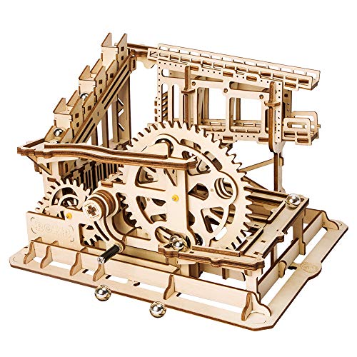 ROKR 3D Wooden Puzzles Marble Run Set - Mechanical Model Kit for Adults ...