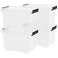 Amazon.com - DynkoNA 35 Quarts Plastic Boxes with Lids and Wheels ...