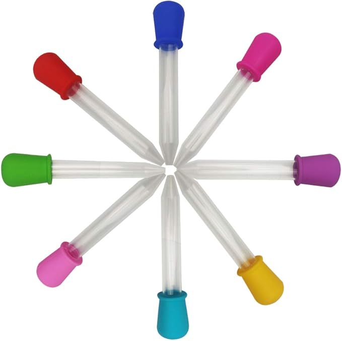 Amazon.com: 8PCS Liquid Droppers, and Plastic Pipettes Transfer ...