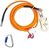 DorBuphan 1/2" X 8' Steel Core Tree Climbing Kit, Adjustable Lanyard ...