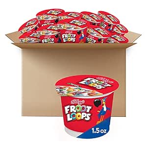 Amazon.com: Kelloggâ€™s Froot Loops Breakfast Cereal Cups, Fruit ...