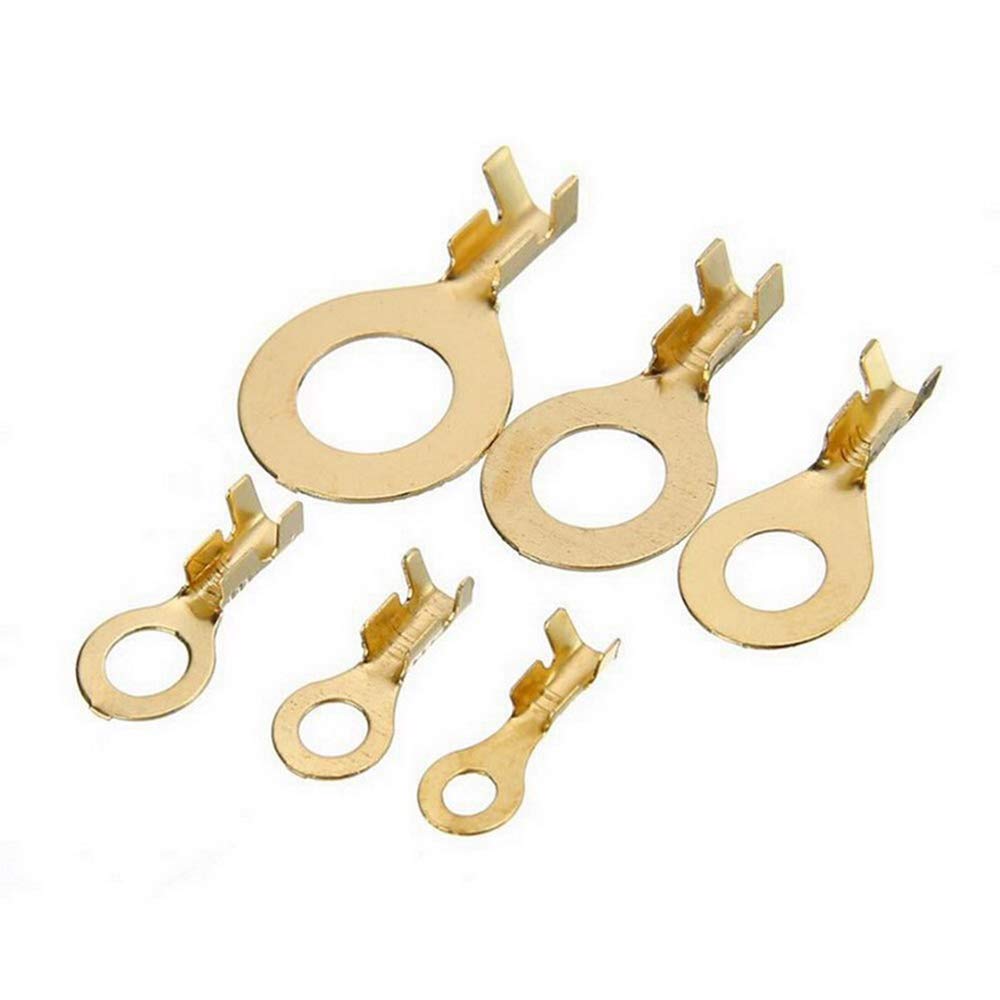 150Pcs Copper Ring Terminal Open Barrel Splice Cable Lug Wire ...