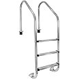 Amazon.com : XtremepouwerUS 3-Step Swimming Pool Ladder, Non-Slip Steps ...