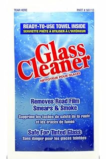 Blue Magic Glass Cleaner Towel Removes Road Film Smears & Smoke
